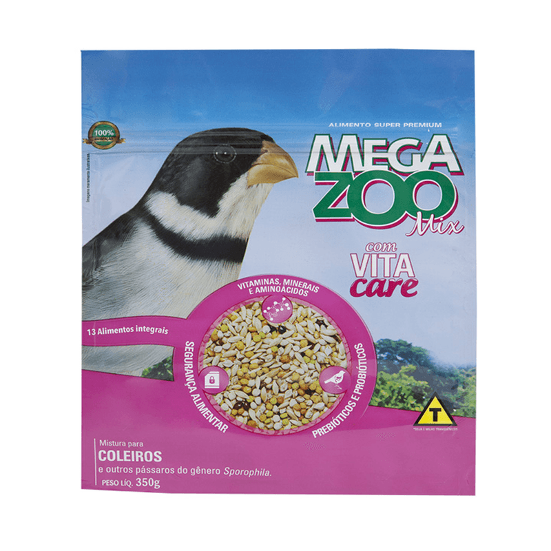 Ração Megazoo Mix para Coleiro - 350 g Ração Megazoo Mix para Coleiro - 350 g